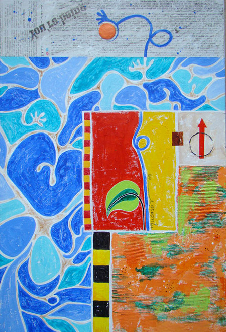 Buy THE MOMENT I THINK Handmade Painting by MUDASSIR SIR. Code:ART_6043 ...