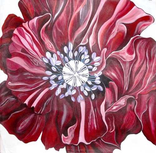 Delicate - 36in X 36in,ART_SIPL06_3636,Artist - Shilpi Patel,flower ...