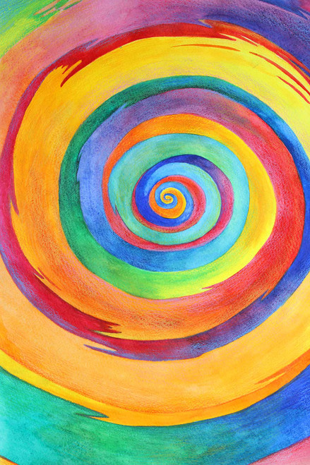 Buy Abstract | Rainbow Whirlpool | Canvas Print Canvas Art Print by ...