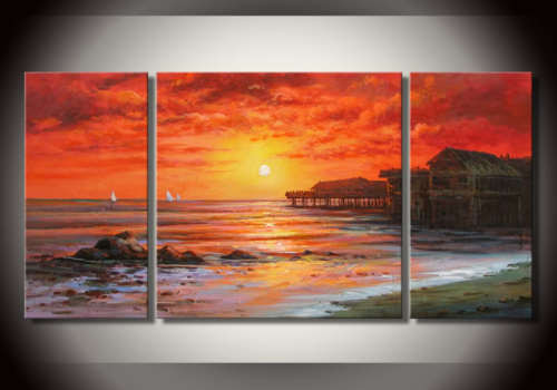 Buy Dawn At Sea - Impressionistic Landscape Painting Online | Fizdi