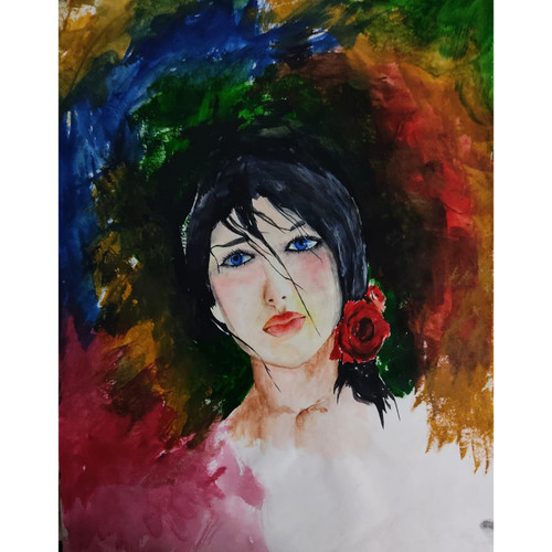Buy Portrait Of A Traumatized Woman - Abstract Realism, Emotional ...