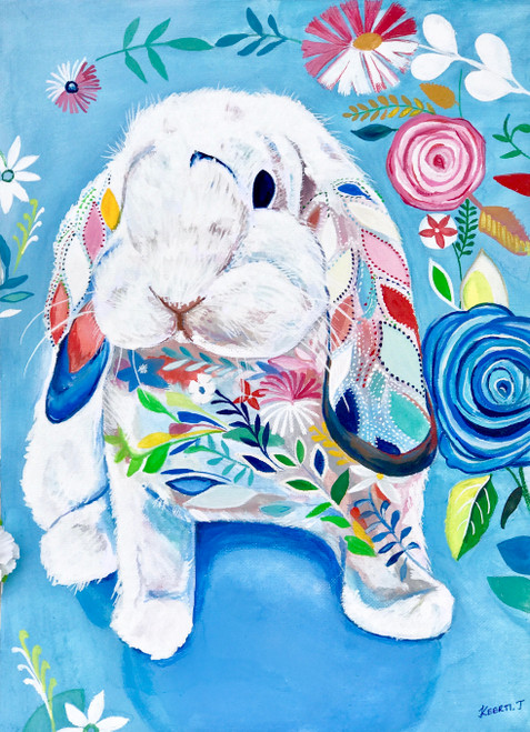 Buy Abstract Animal Rabbit Painting - Abstract, Playful, Colorful ...