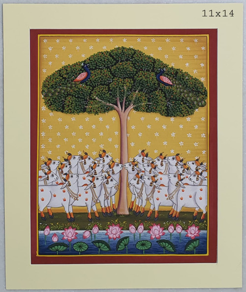 Buy The pious group Handmade Painting by AJEETA SHREYA. Code:ART_7752 ...