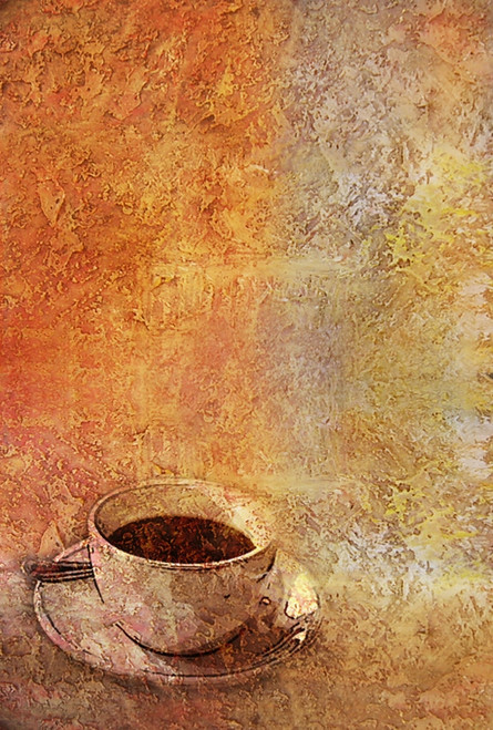 Buy Good Morning 1 - Textured, Abstract, Warm Painting Online | Fizdi