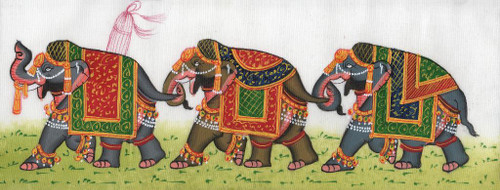 Buy Elephant 18 - Traditional, Indian, Miniature Painting Online | Fizdi