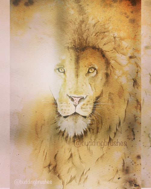 Buy Beneath the lion s gaze Handmade Painting by PRAGATHI HEGDE. Code ...