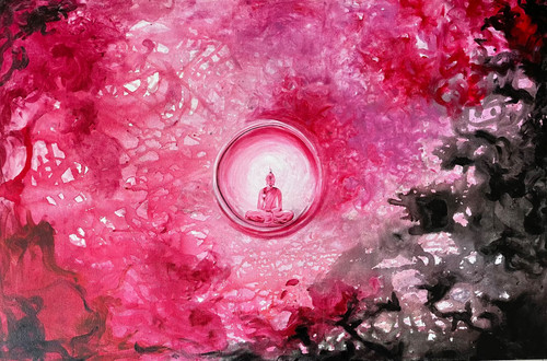 Buy Healing -3 - Abstract, Spiritual, Expressive Painting Online | Fizdi