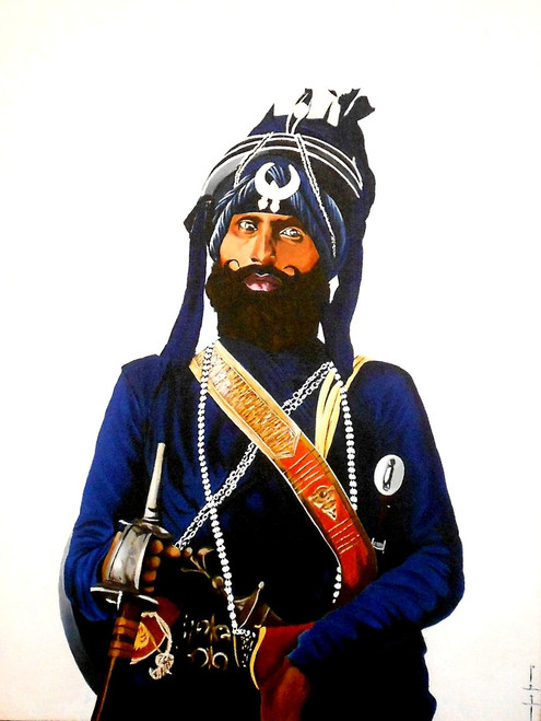 Buy Nihang Singh by Sandeep Singh@ Rs. 30090. Code:ART_SPSH09_3648 ...
