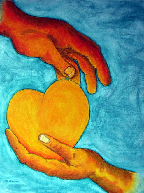 Buy The Heart Of Purity - Abstract, Symbolic, Expressionist Painting ...