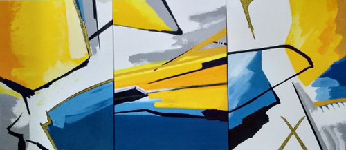 Buy Large Abstract Painting - Abstract, Geometric, Modern Painting Online | Fizdi