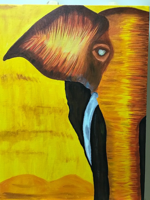 Buy The Indian Elephant - Abstract Realism Painting Online | Fizdi