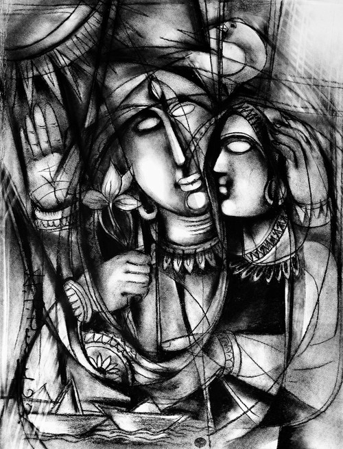 Buy Protection - Abstract, Cubist, Sacred Painting Online | Fizdi