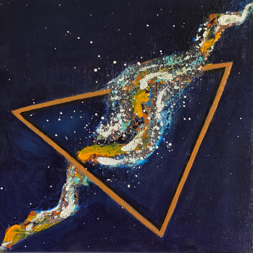Buy Abstract Triangle - Abstract, Geometric, Cosmic Painting Online | Fizdi
