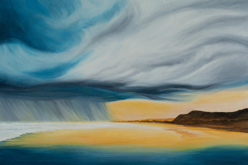 Buy Saavan - Landscape, Impressionistic Painting Online | Fizdi