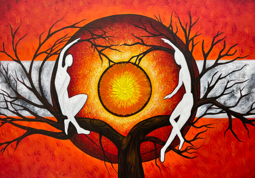 Buy Modern Abstract Figures By Artoholic-01 - Modern, Abstract, Surreal Painting Online | Fizdi