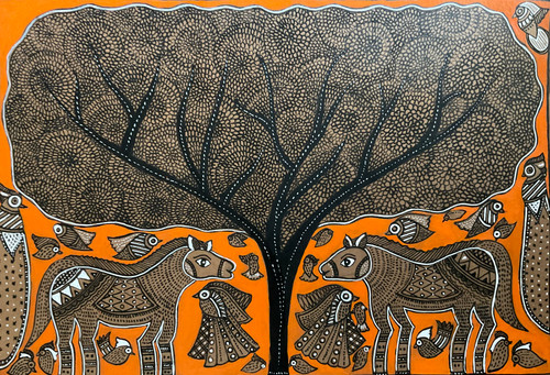 Buy Ashva Handmade Painting by BHAMINI SHREE. Code:ART_8725_70590 ...