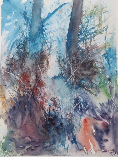 Buy Its Windy - Abstract, Watercolor, Expressionist Painting Online | Fizdi