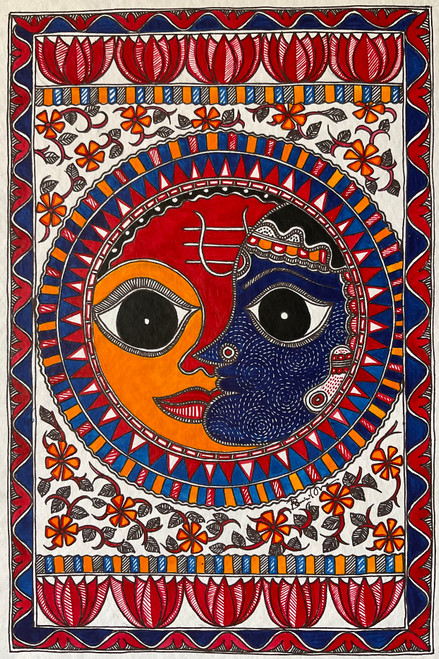 Buy Chanda Suraj Handmade Painting by BHAMINI SHREE. Code:ART_8725 ...