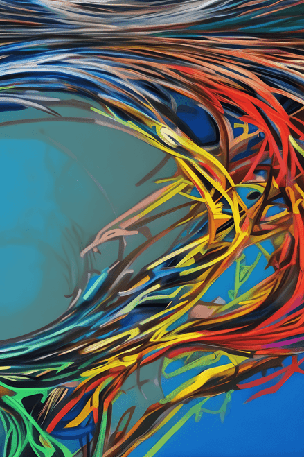 Buy Roots - Abstract, Dynamic, Modern Painting Online | Fizdi