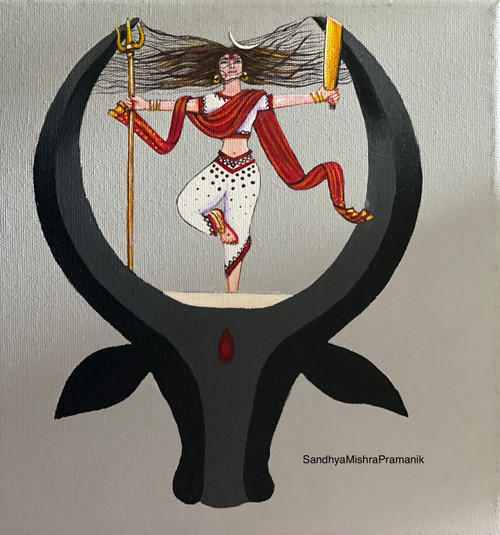 Buy Devi In White 2 - Contemporary, Mythical, Symbolic Painting Online ...