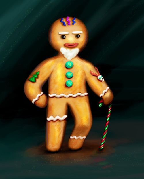 Buy A gingerbread man. Handmade Painting by JOSEPHINE POPOVA. Code:ART ...