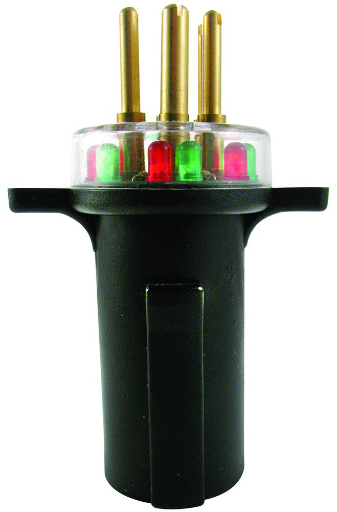 IPA 7 Round Pin Tractor Trailer Circuit Tester - 7865L - Light Tool Supply