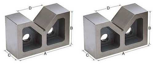 Precise Cast Iron Vee Block Set, 7" Length - CAV-7 - Light Tool Supply