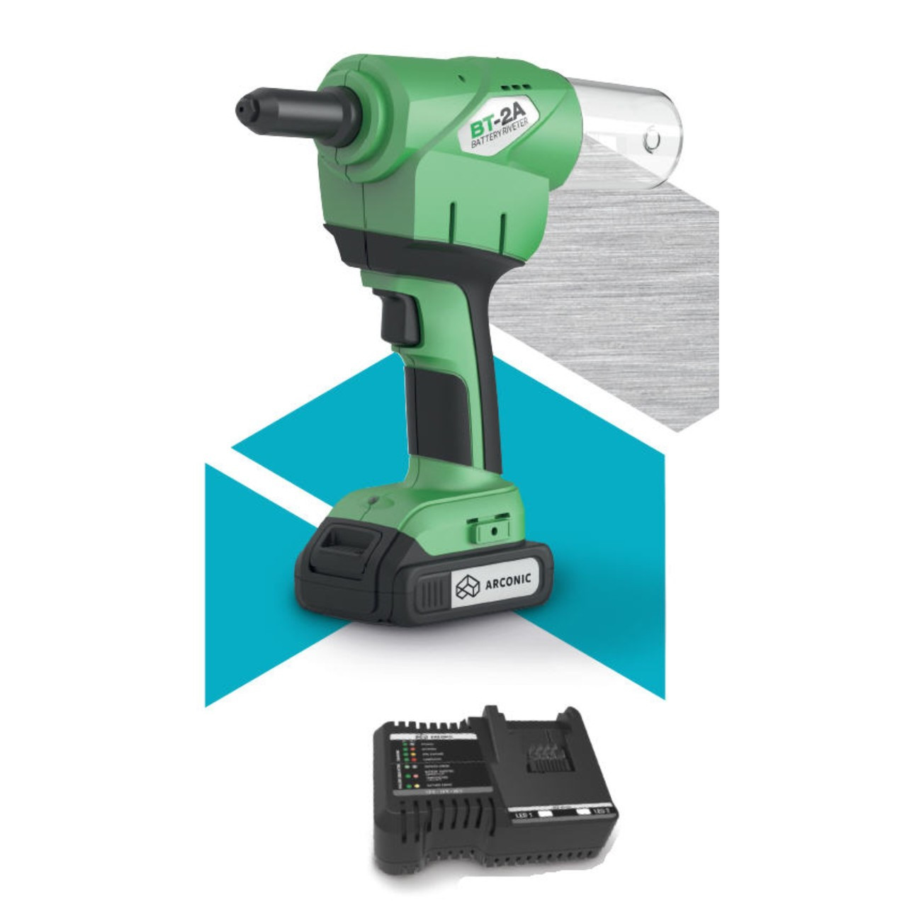 Marson BT-2A Battery Powered Cordless Rivet Tool - M39480 - Light Tool ...