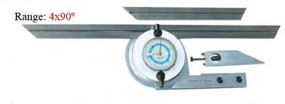 Precise Universal Dial Protractor with 12" Blade - UDP-100 - Light Tool ...