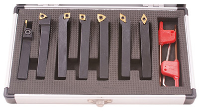 HHiP Pro Series 7 Piece Indexable Turning Tool Sets - Light Tool Supply