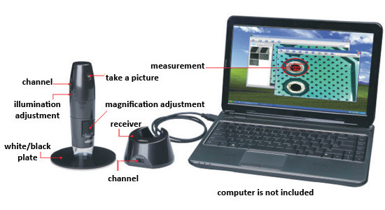 Insize Wireless Microscope with ISM PRO Software - Light Tool Supply
