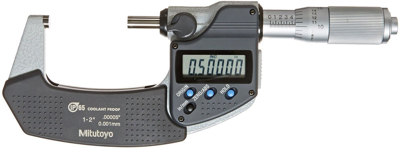 Mitutoyo IP65 Digimatic Coolant-Proof Micrometers - Light Tool Supply