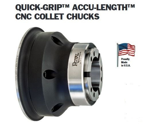 Royal Quick-Grip Accu-Length CNC Collet Chucks - Light Tool Supply