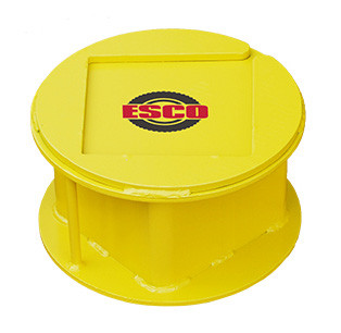 ESCO 55 Ton Steel Stackable Cribbing Stand, 6" Height - 12502 - Light ...
