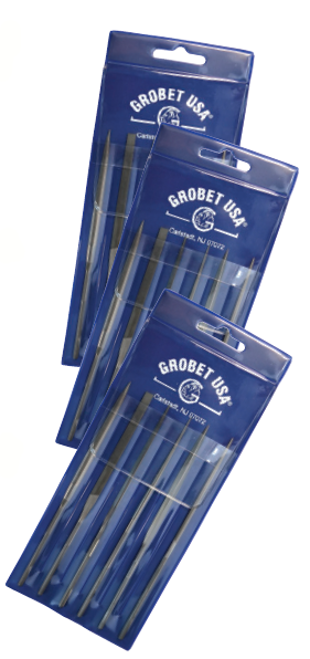 Grobet 16cm File Set, Cut 4 - 31.68101 - Light Tool Supply