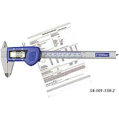 Fowler 6"/150mm Xtra-Value Cal Electronic Caliper with Reg Display - 54 ...