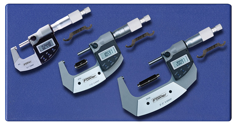 Fowler XTRA-VALUE Digital Micrometer Set 0-3" - 54-815-103-0 - Light ...