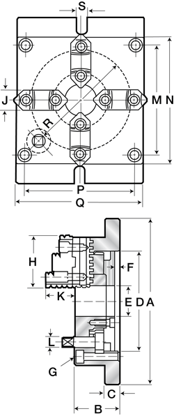 Atlas Workholding Super Thin Square Chucks, Series MCA - Light Tool Supply