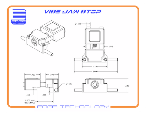 Edge Vise Jaw Stop - 14-000 - Light Tool Supply