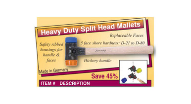 Wiha Heavy Duty Split Head Mallets - Light Tool Supply