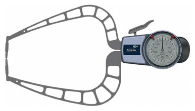 SPI Mechanical Oditest Caliper Gage for Pipes and Tubes, 0-50mm - 15 ...