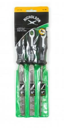 Nicholson File Set with Ergonomic Handles - 22015H - Light Tool Supply