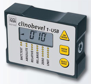TESA ClinoBEVEL 1 Electronic Inclinometer - 05330203 - Light Tool Supply