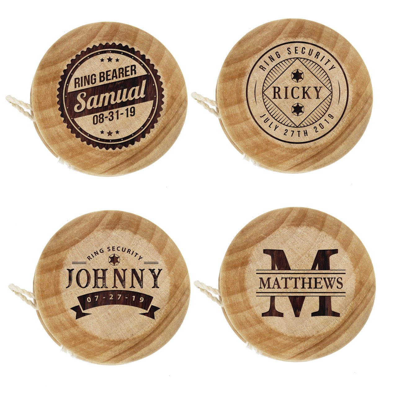 Custom Engraved Personalized Wooden YoYo