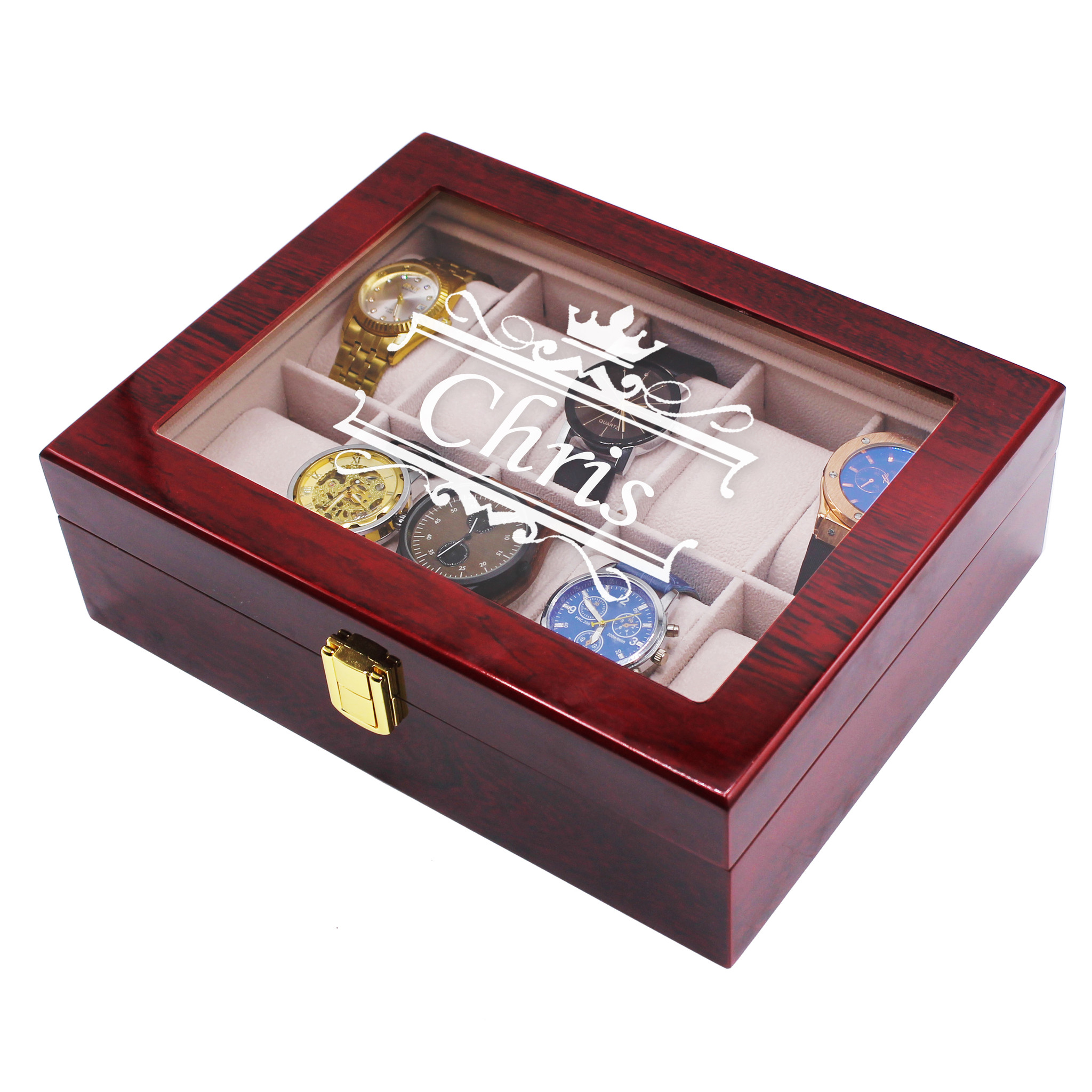 This personalized watch case is the perfect gift for that special ...