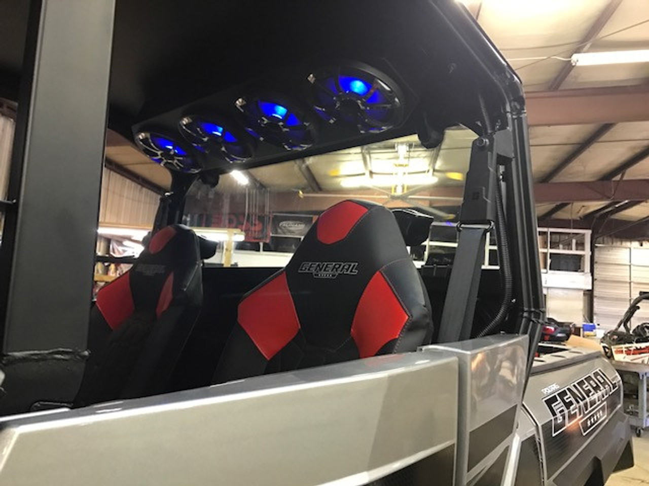 Polaris General 4 Seater Fully Loaded Roof Offroad Sound Systems S3