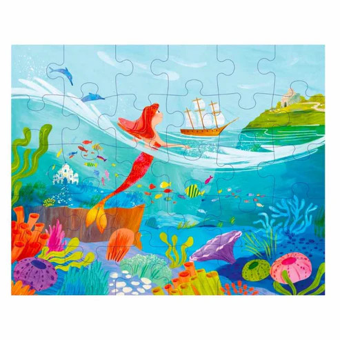 The Little Mermaid - Puzzle and Book - Trims Collective