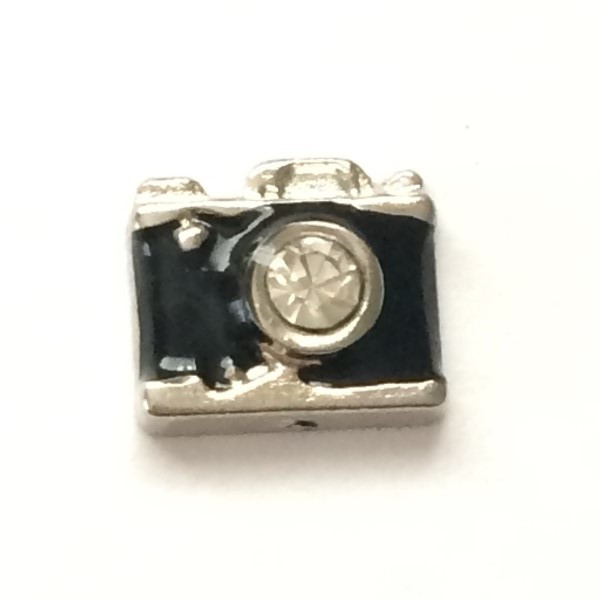 Camera Charm Black - Cleopatra Bling