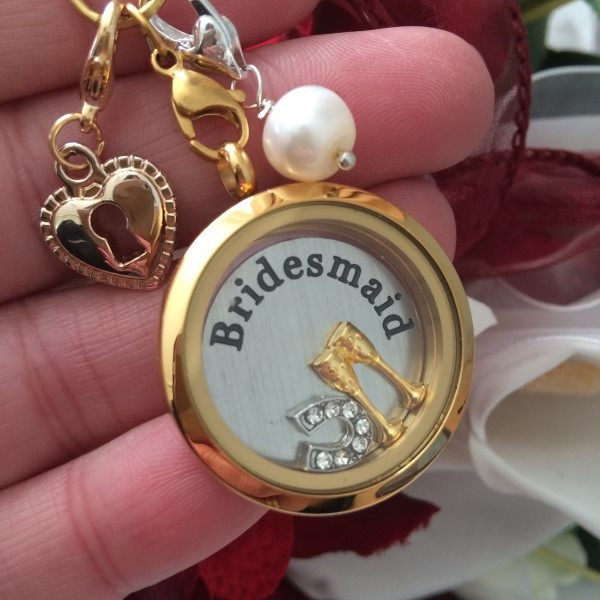 Wedding Locket Bridesmaid - Cleopatra Bling