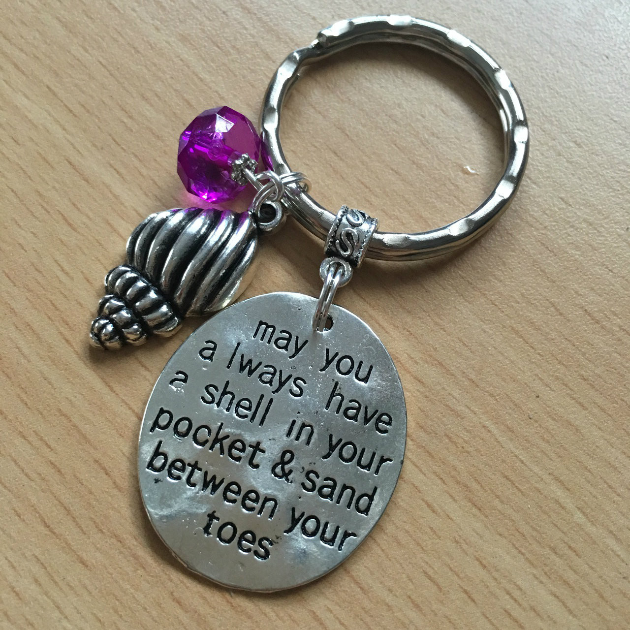 Shell In Your Pocket Keyring - Cleopatra Bling